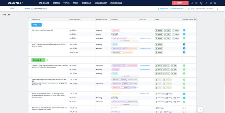 Master your daily content flow with the new Story list
